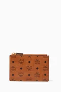 Buy MCM Brown Key Pouch in Visetos Original for UNISEX in UAE | Ounass