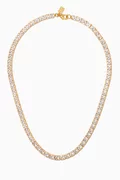 Buy Crystal Haze Gold Icon Chain Necklace in 18kt Gold Plating Online ...