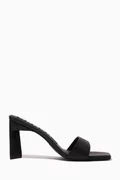 Buy Senso Black Venus IV 95 Mule Sandals in Leather Online for Women | Ounass UAE