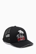 Buy Palm Angels Black Palm Cap in Canvas & Mesh for MEN in UAE | Ounass