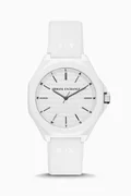 Buy Armani Exchange White Andrea Quartz Stainless Steel Watch, 40mm for ...