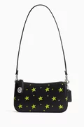 Buy Coach Black Penn Cosmic Rocket-print Shoulder Bag in Leather for ...
