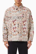 Buy Kith Multicolour Paisley Brixton Puffed Shirt Jacket in Corduroy ...