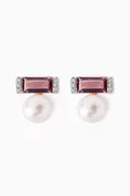 Buy Damas Purple Kiku Sparkle Diamond, Amethyst & Pearl Earrings in 18k ...