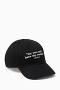 Buy Off-White Black Quotes Baseball Cap in Cotton for Men in UAE | Ounass