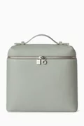 Buy Loro Piana Blue Extra Pocket L23.5 Backpack in Calfskin Leather for ...
