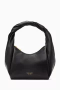 Buy Kate Spade New York Black Twirl Top-handle Bag in Leather Online ...