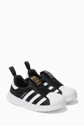 Buy adidas Black Superstar 360 Sneakers in Textile Online for Boys ...