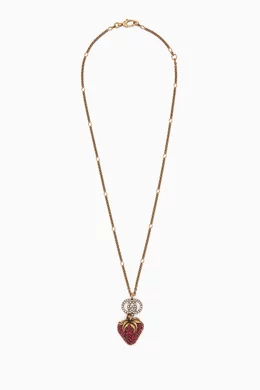 Gucci strawberry necklace store