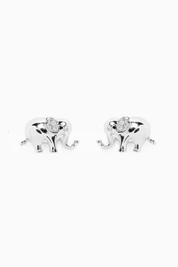 Buy Kate Spade New York Grey Precious Elephant Stud Earrings in Silver tone Metal For Women Online Ounass UAE