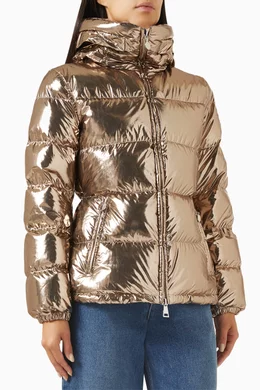 gold moncler jacket