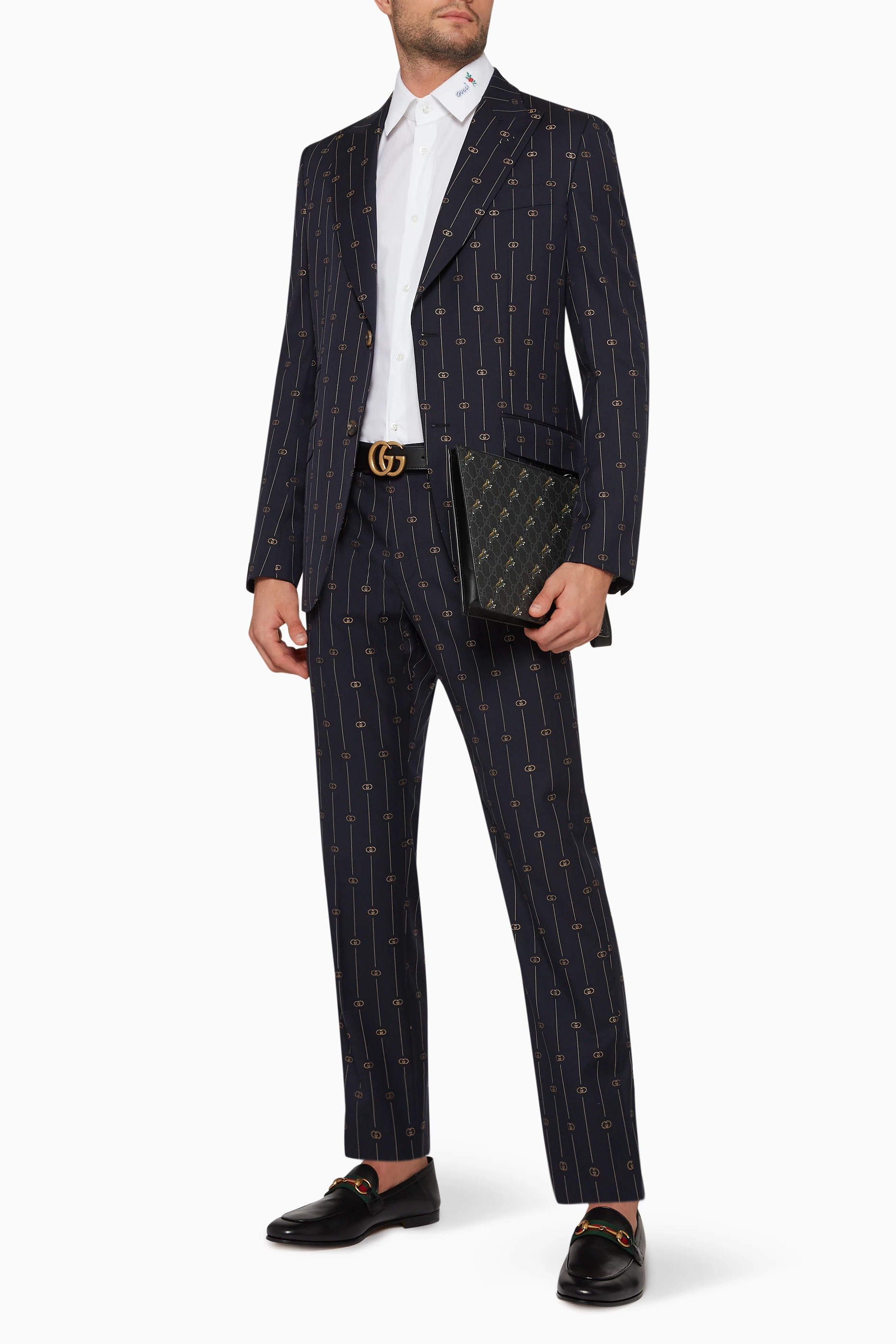 Gucci Suits For Men Men's Gucci Suits Online GUCCI: Suit Men Blue