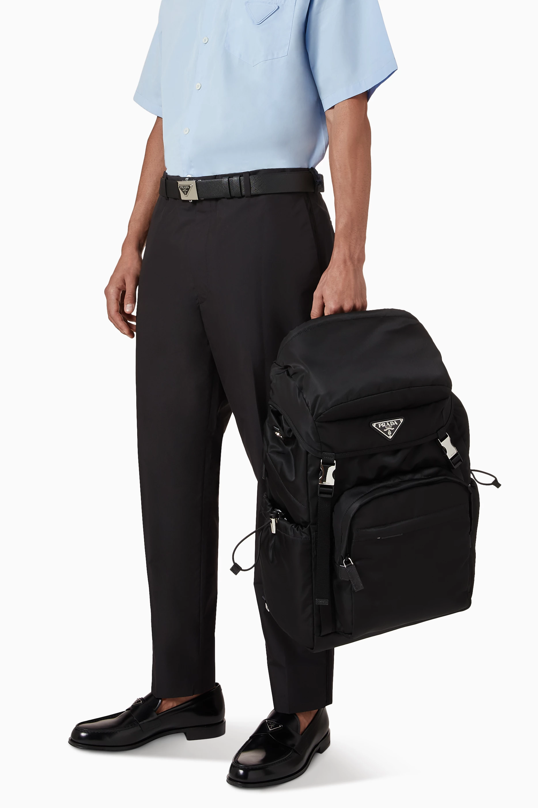 prada backpack men large