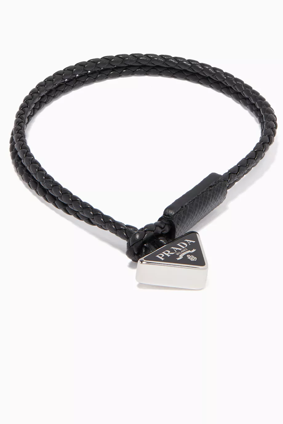 Prada men's leather bracelet store